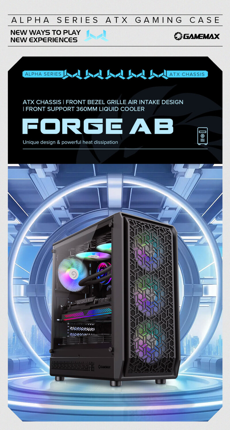 GAMEMAX Forge AB Case - OptionTech